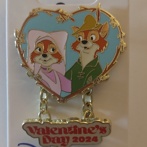 Disney | Jewelry | Disney Robin Hood Valentines Day Pin | Poshmark